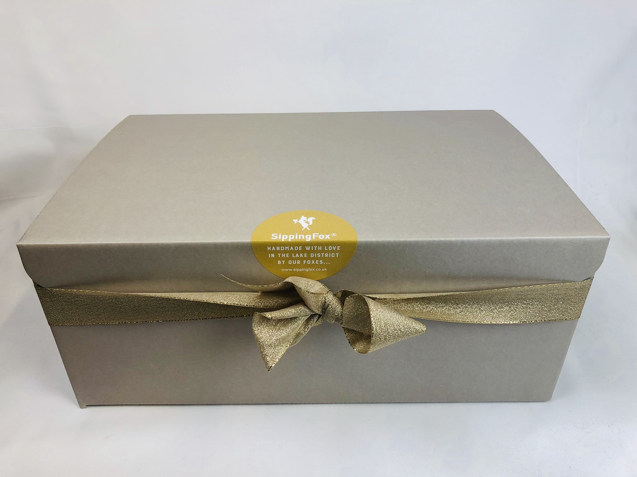 Grey or White Hamper Box - Sipping Fox